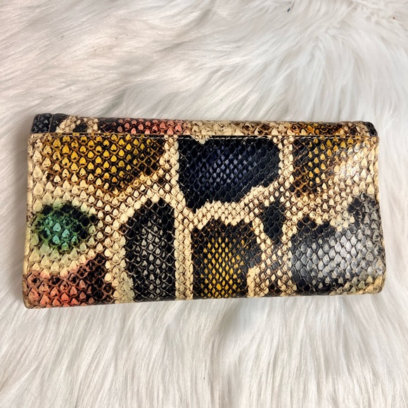 Brahmin | Bags | Brahmin Colorful Snake Print Wallet | Poshmark
